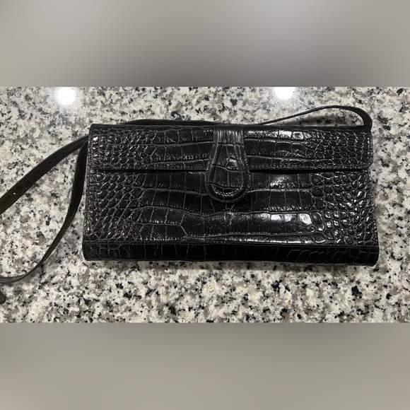 Monsac | Bags | Monsac Croc Embossed Leather | Poshmark